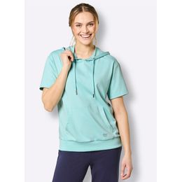Catamaran Damen Trainingsshirt "Kapuzen-Shirt", gr&uuml;n, Gr. 36, unifarben, 90% Polyester, 10% Elasthan, Shirts