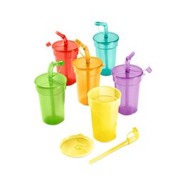 Tchibo - 6 Becher - mehrfarbig