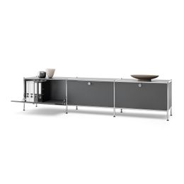 Tchibo - Lowboard Metall &raquo;Cn3&laquo; mit 3 Klappenf&auml;chern - 228x40x51,5cm - chrom -