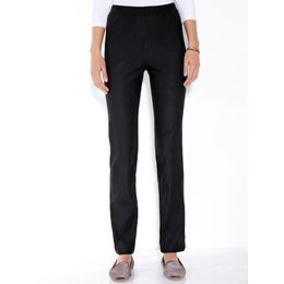 Classic Basics Damen Dehnbund-Hose, schwarz, Gr. 20, unifarben, 72% Viskose, 25% Polyamid, 3% Elasthan, Hosen