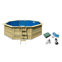 Karibu Gartenpool-Set &raquo;Modell 2&laquo; - blau