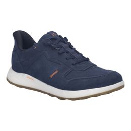 Josef Seibel Herren Slip-On Sneaker "Clint 03", Gr. 41, blau, Nubukleder, Schuhe, Slipper, Komfortschuh mit elastischen Schn&uuml;rsenkeln, G-Weite
