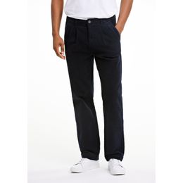 LINDBERGH Herren Cordhose "Cordhose Wide Fit", blau, Gr. S, unifarben, Obermaterial: 98% Baumwolle, 2% Elasthan, Hosen