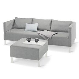 Tchibo - Lounge-Sofa mit Sunbrella -Stoff - 3x85x67cm - hellgrau -