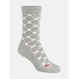 LIEBLINGSST&Uuml;CK LIEBLINGSST&Uuml;CK Damen Langsocken "Lovely Socks "AudreyEP" aus Baumwollmix", Gr. 39, grau, Baumwolle, Elasthan, Polyamid, Socken, mit Baumwoll-Anteil