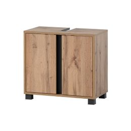 Tchibo - Waschbeckenunterschrank &raquo;Dex&laquo; - 60x33x56cm - schwarz -