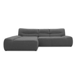 DOMO collection Ecksofa &raquo;Cesena&laquo; - 288x175x81cm - dunkelgrau -