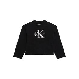 Calvin Klein Jeans Pullover M&auml;dchen Gr&ouml;&szlig;e 104 schwarz / wei&szlig;