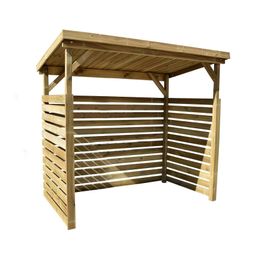 Weka Brennholzlager - 216x114x204cm - braun -