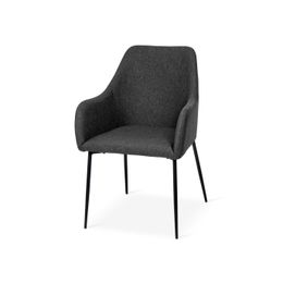 Tchibo - 2 Polsterst&uuml;hle - 57x55,5x83cm - schwarz -