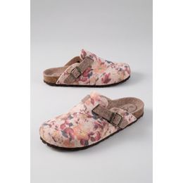 ANISTON SHOES Damen Clog, Gr. 40, bunt, Filz, Schuhe, Schlupfschuh, Homeslipper, Hausschuh - NEUE KOLLEKTION