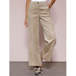 CR&Eacute;ATION L CREATION L Damen Webhose, beige, Gr. 38, unifarben, 90% Polyester, 8% Polyamid, 2% Elasthan, Hosen