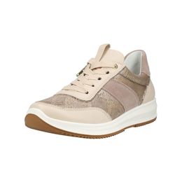 Ara Damen Sneaker "Ara Sneaker Leder/Textil", Gr. 40, beige, Leder, Textil, Schuhe
