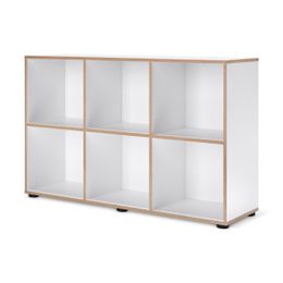 Tchibo - Regal mit Furnierkanten - 120x35x77cm - braun -
