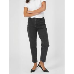TEESHOPPEN Damen 5-Pocket-Hose "TEESHOPPEN Jeans Mom", schwarz, Gr. 27, Obermaterial: 100% Baumwolle, Hosen