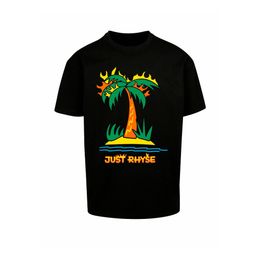 Just Rhyse Shirt 'BurningParadise' Herren Gr&ouml;&szlig;e L gelb / gr&uuml;n / orange / schwarz
