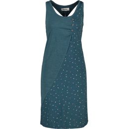alife and kickin ALIFE & KICKIN Damen Sommerkleid, blau, Gr. M, 65% Baumwolle, 35% Polyester, Kleider