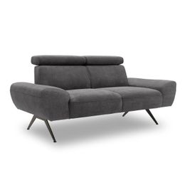 DOMO collection 2-Sitzer &raquo;Cabarini&laquo; - 175x96x83cm - dunkelgrau -