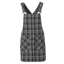 Koroshi Kleid Damen Gr&ouml;&szlig;e 42 grau / schwarz Sommerkleid