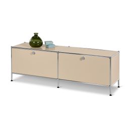 Tchibo - Lowboard Metall &raquo;Cn3&laquo; mit 2 Klappen - 152x40x51,5cm - beige -