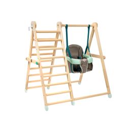 TP Toys Active-Schaukel und Klettergestell f&uuml;r Kinder - braun