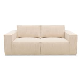 DOMO collection 2-Sitzer-Sofa &raquo;Vigo&laquo; - 208x93x84cm - schwarz -