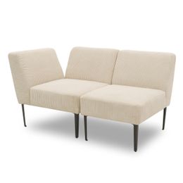 DOMO collection Eckelement &raquo;Karlsborg&laquo; - 141x83x78cm - schwarz -