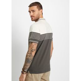 bonprix Herren Poloshirtwollwei&szlig;, dunkeloliv, Gr. 52, Jersey, Obermaterial: 100% Baumwolle, Shirts, Regular Fit, Kurzarm, aus Baumwoll-Jersey