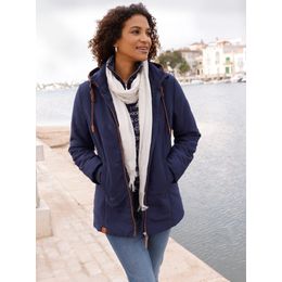 Casual Looks Damen Steppjacke, blau, Gr. 40, unifarben, 100% Polyester, Wattierung:100% Polyester, Jacken