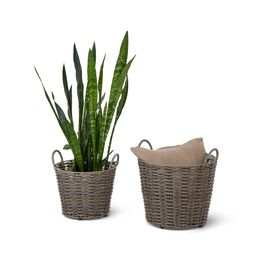 Tchibo - 2 Outdoor-K&ouml;rbe - grau