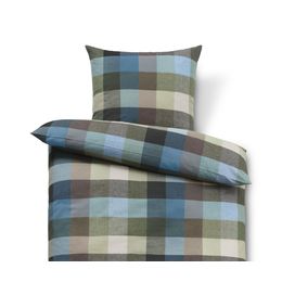 Tchibo - Flanell-Bettw&auml;sche - blau