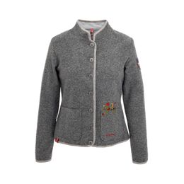 Almgwand Damen Trachtenjacke "Jacke JOCHKOEPFL", grau, Gr. 36, Obermaterial: 60% Polyacryl PAN. 20% Polyester PES. 20% Wolle WO., Jacken