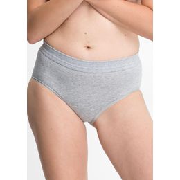 Speidel Damen Maxislip "Bio Cotton plus", Gr. 42, grau, Single Jersey, Obermaterial: 92% Baumwolle, 8% Elasthan, unifarben, Unterhosen, bequem,