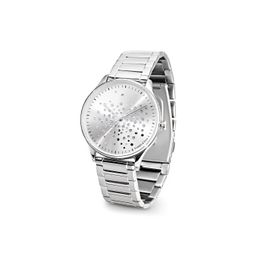 Tchibo - Damenuhr veredelt mit Kristallen von Swarovski - silber