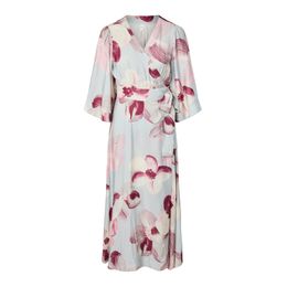 Y.A.S YAS Kleid 'YASMarga' Damen Gr&ouml;&szlig;e 36 ecru / pastellblau / altrosa / burgunder Sommerkleid