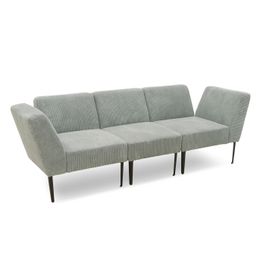 DOMO collection 3-Sitzer &raquo;Karlsborg&laquo; - 224x83x78cm - schwarz -