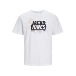Jack & Jones Jack & Jones T-Shirt 'JCOMap' Herren Gr&ouml;&szlig;e L karamell / lila / schwarz / wei&szlig;