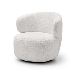 Tchibo - Sessel mit Drehfunktion - 76x80x75cm - wei&szlig; -