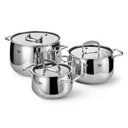 Tchibo - Platzspar-Topf-Set &raquo;Mystery&laquo; - silber