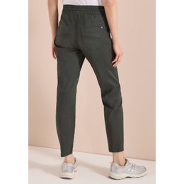 Cecil Damen R&ouml;hrenhoseclear khaki, Gr. S, unifarben, Stoff, 60% Lyocell, 37% Baumwolle, 3% Elasthan, Hosen, Elastikbund mit Tunnelzug