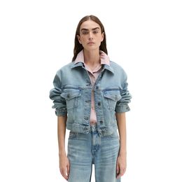 Marc O'Polo MARC O'POLO Damen Jeansjacke "mit CIRCULOSE", blau, Gr. XL, unifarben, Obermaterial: 79% Baumwolle, 20% Viskose, 1% Elasthan, Jacken
