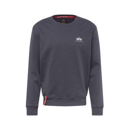Alpha Industries Sweatshirt male size 4XL Dark grey / natural white