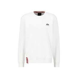 Alpha Industries Sweatshirt 'Basic Small Logo' Herren Gr&ouml;&szlig;e 4XL wei&szlig;