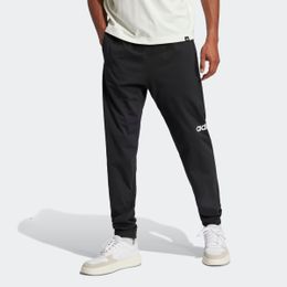 Herren Sporthose "M LIN SJ TE PT", schwarz-wei&szlig;, Gr. M, adidas Sportswear, Obermaterial: 74% Baumwolle, 26% Polyester, Hosen