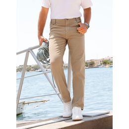 Marco Donati Herren 5-Pocket-Jeans, beige, Gr. 56, unifarben, 96% Baumwolle, 4% Elasthan, Jeans