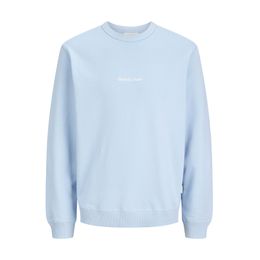 Jack & Jones JACK & JONES Sweatshirt 'JORNorrebro' male size S Light blue / White