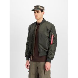 Herren Bomberjacke "MA-1 VF Vintage Fit 59", gr&uuml;n, Gr. XXXL, Alpha Industries, unifarben, Web, Obermaterial: 100% Nylon, Jacken, Kunstfaser, slim fit
