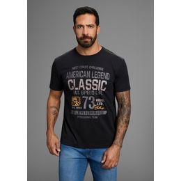 Arizona Herren T-Shirt, grau, Gr. 4XL, unifarben, Single Jersey, Obermaterial: 100% Baumwolle, Shirts, Kurzarm, unifarben, Rundhals, aus Baumwolle