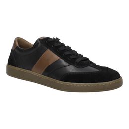 Josef Seibel Herren Sneaker "Lio 06, schwarz-kombi", Gr. 47, schwarz, Obermaterial: 100% Rindsleder Leather cow., Schuhe
