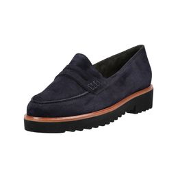 Paul Green Damen Slipper "Paul Green Slipper Veloursleder", Gr. 40,5, blau, Veloursleder, Schuhe